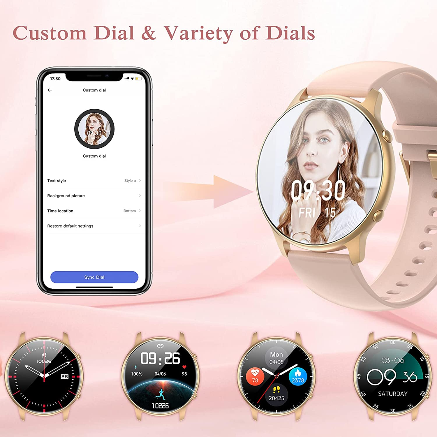 SmartWatch FlexFiT™, 3D Infinity Touch Fitness Tracker, 24/7 ...