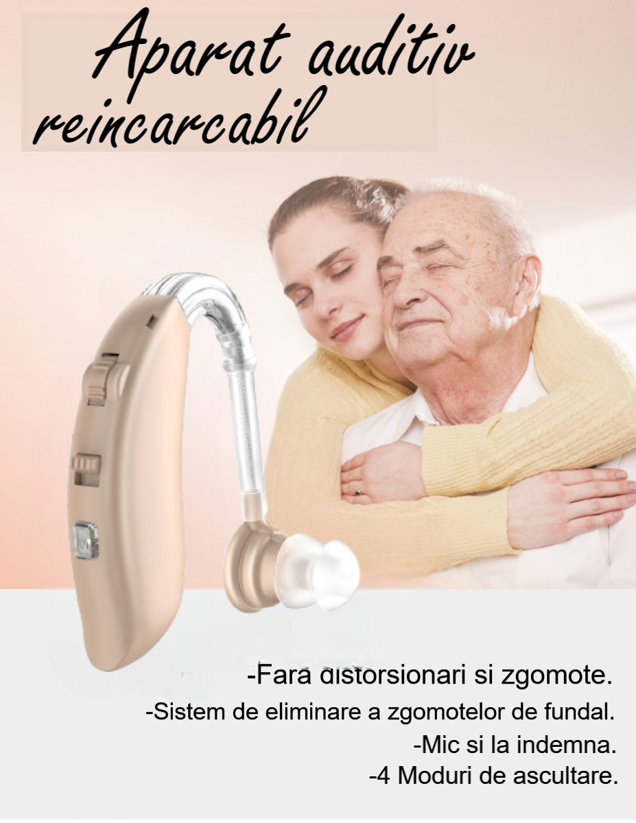 Aparat Auditiv PREMIUM, Usor de Folosit, confortabil, Kit Complet ...